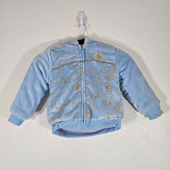 Disney | Jackets & Coats | Disney Princess Plush Hooded Jacket Toddler ...